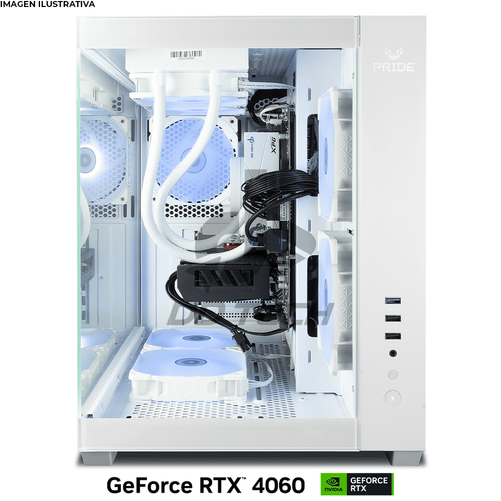 Computadora PRIDE GAMING WHITE WOLF V4 / NVIDIA GeForce RTX 4060 / AMD ...