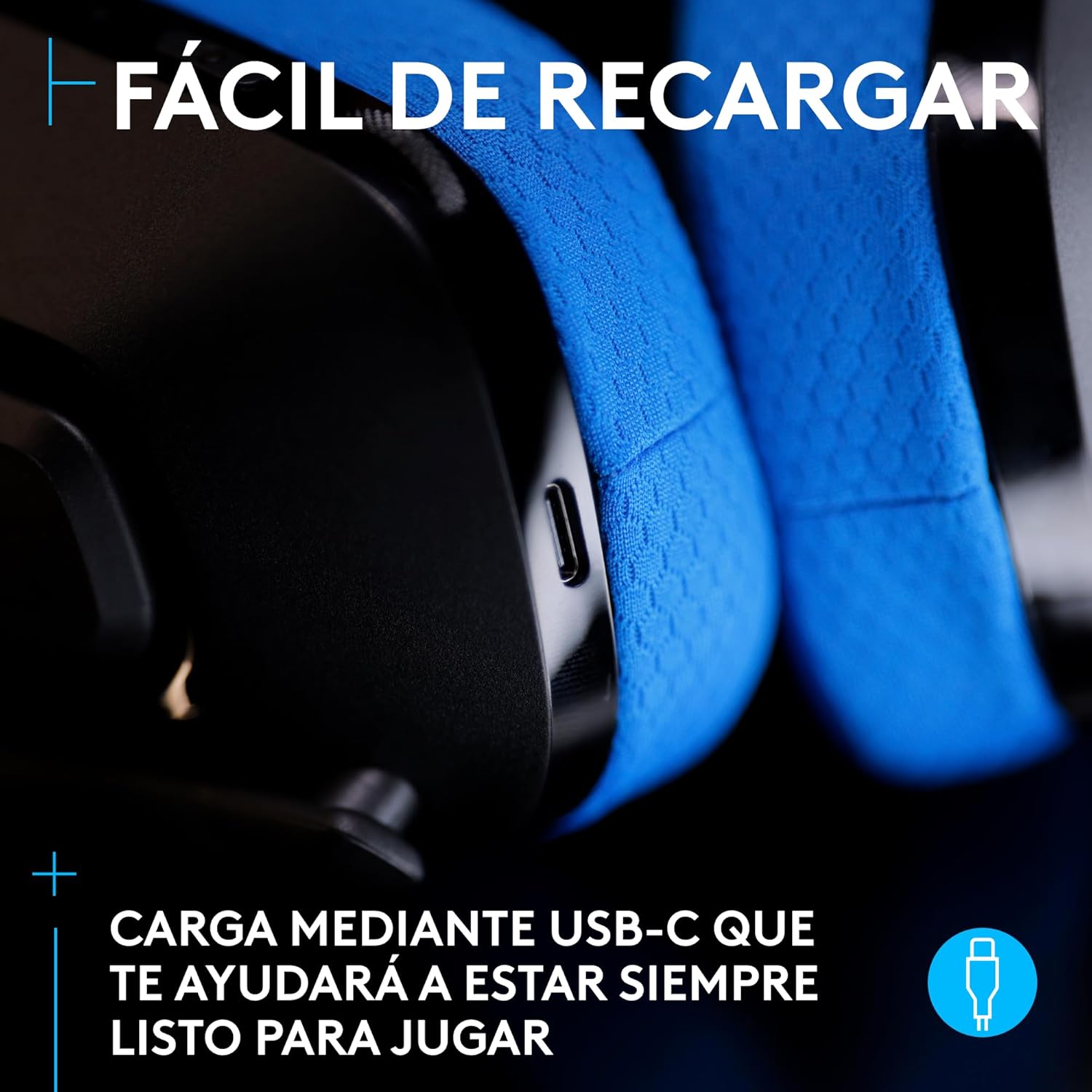Diadema Gamer Logitech G535 Lightspeed Wireless / Microfono / Azul / 939-002218 | DD Tech