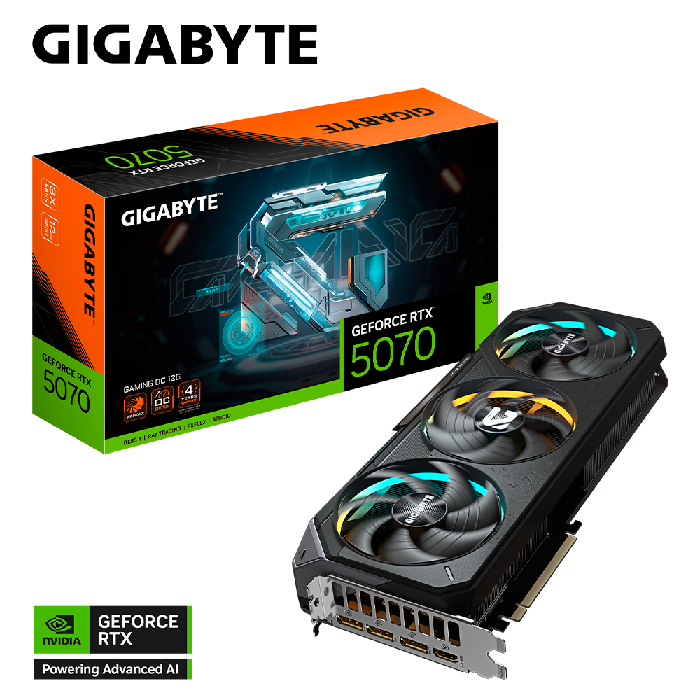 Tarjeta de Video GIGABYTE NVIDIA GeForce RTX 5070 GAMING OC Edition ...