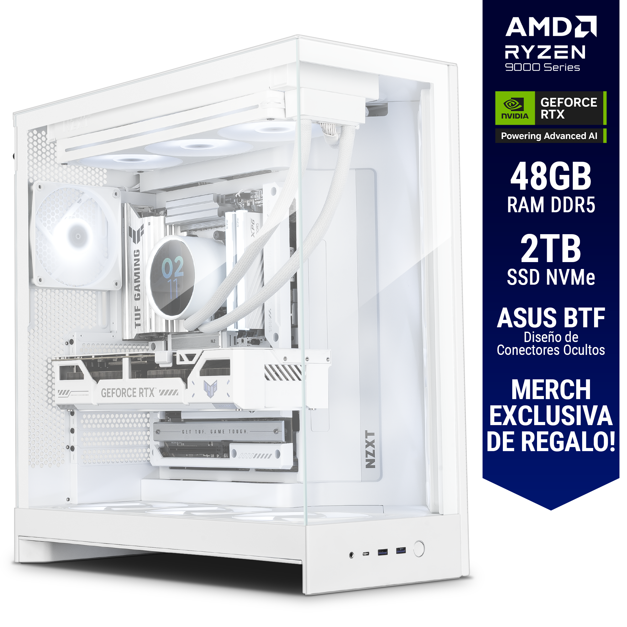 Computadora ULTIMATE PC INTERSTELLAR / NZXT EDITION / ASUS BTF / RTX ...