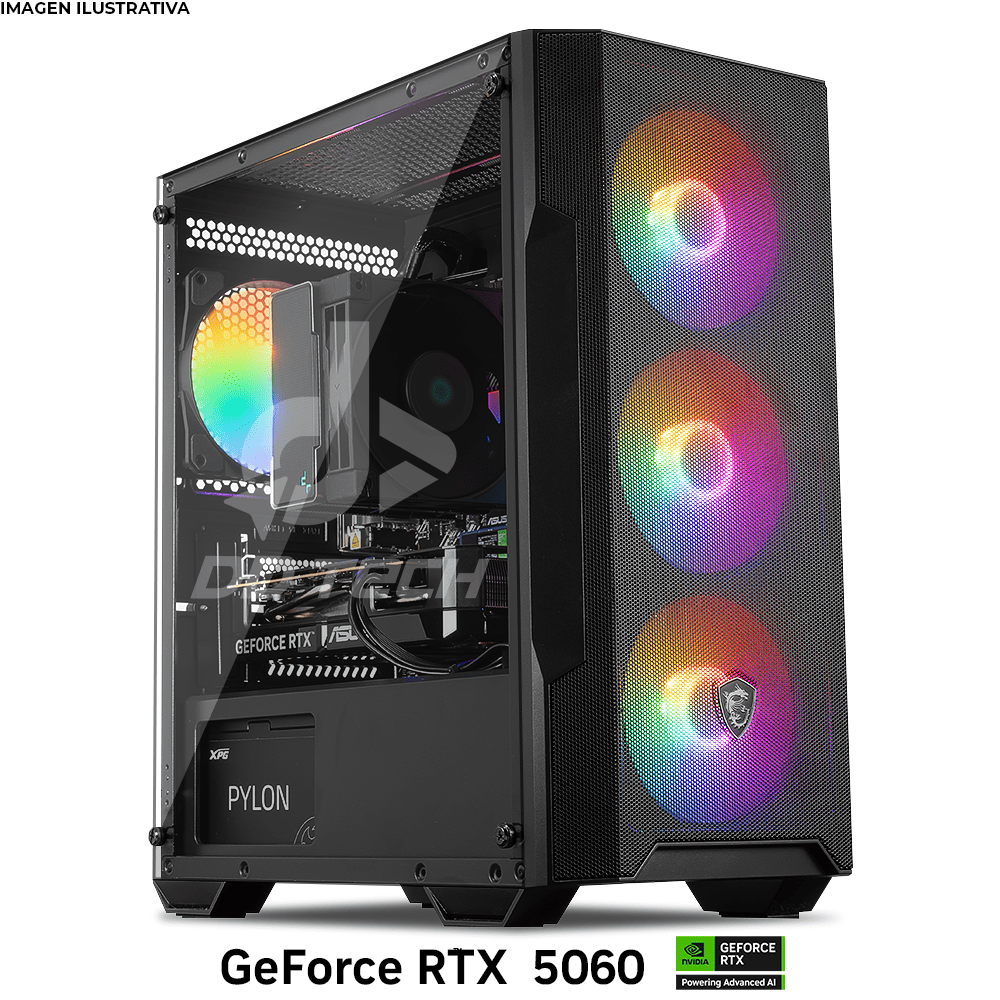 Computadora PRIDE GAMING PBA SCORPION / NVIDIA GeForce RTX 5060 / AMD ...