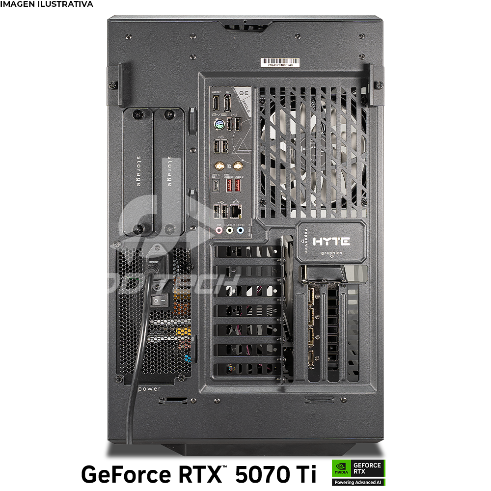 Computadora PRIDE GAMING CROW / RTX 5070 TI / AMD RYZEN 7 9700X / 32GB ...