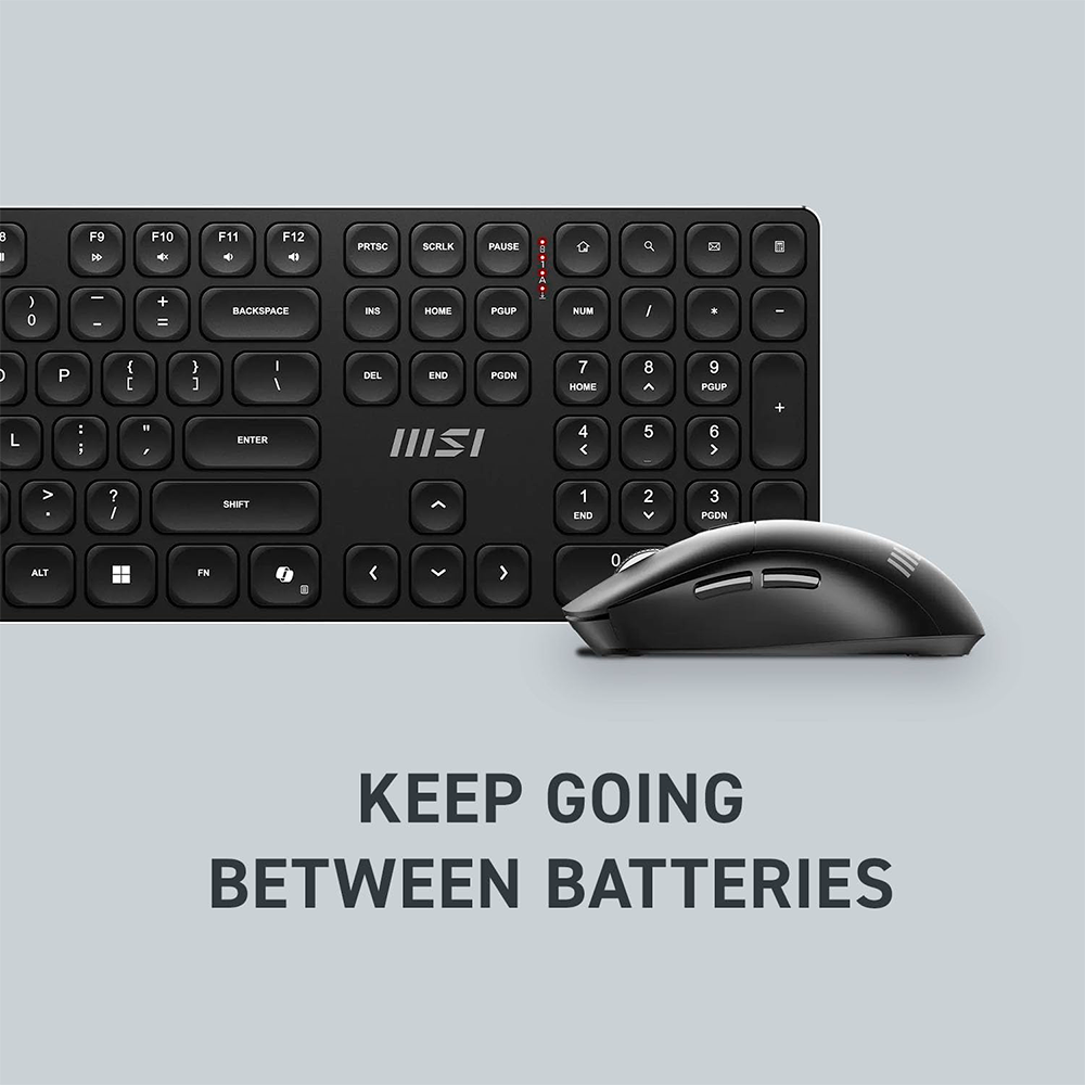 Kit Teclado y Mouse MSI FORGE K210 W / Mouse y Teclado Inalámbricos ...