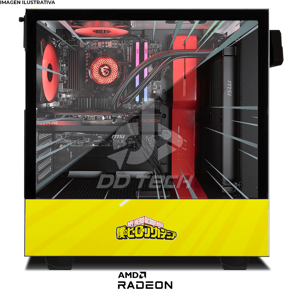 Computadora PRIDE GAMING CRFT V2 / AMD RADEON RX 7600 / AMD Ryzen 5 ...