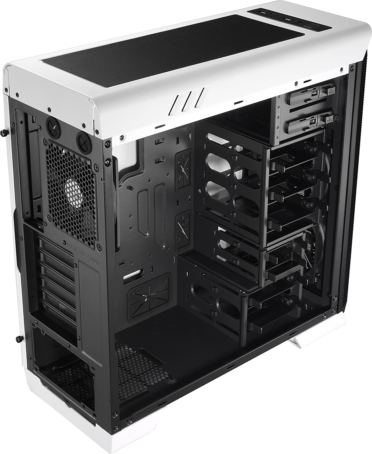Gabinete Aerocool Aero-1000 White / blanco / Ventana acrilica / ATX ...