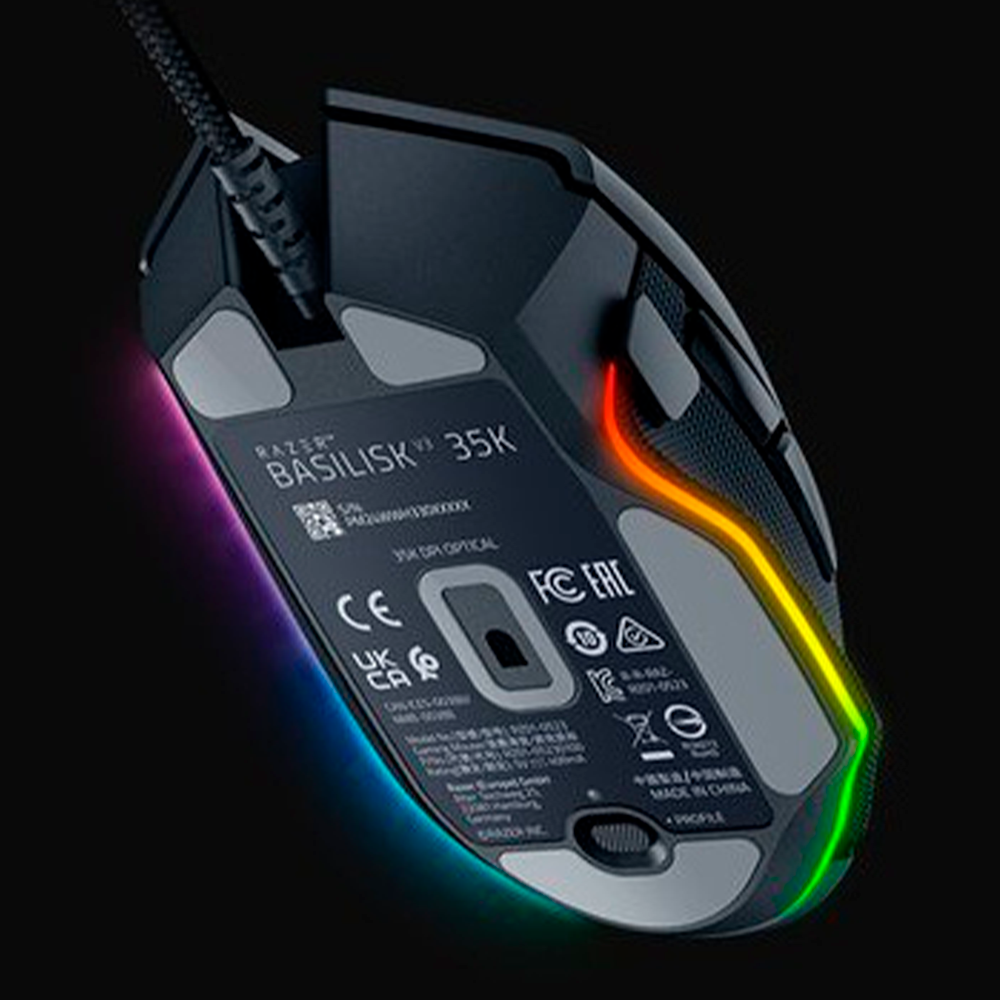 Mouse Gamer Ergonómico Razer Óptico Basilisk V3 35K / Alámbrico / USB-A ...