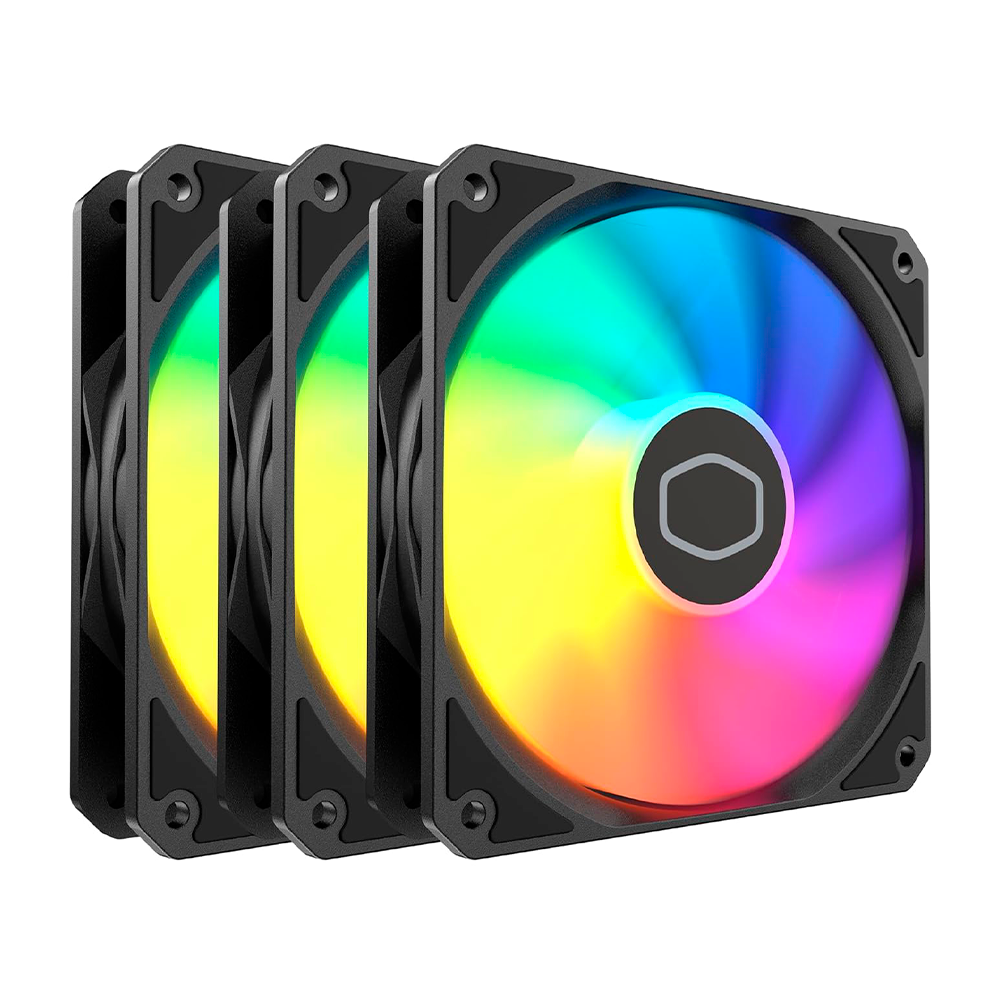 Kit 3 Ventiladores Cooler Master MF120 Lite / ARGB / 3x120mm / PWM ...