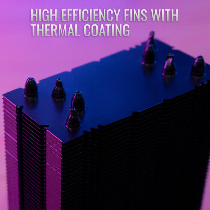 Disipador De Calor Aerocool Rave 4 Argb /125mm / Aluminio / 1800 Rpm ...