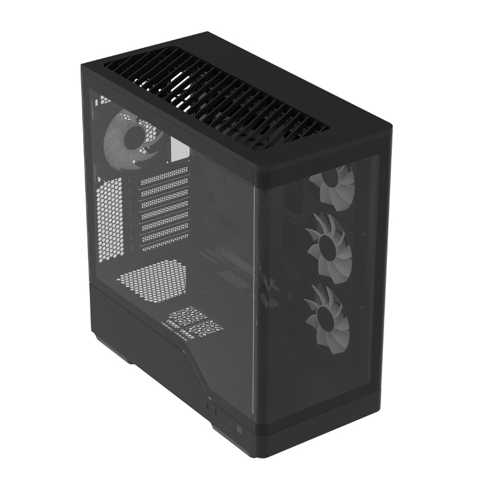 Gabinete Aerocool P500A / Mid Tower / Panel Panorámico de Cristal ...