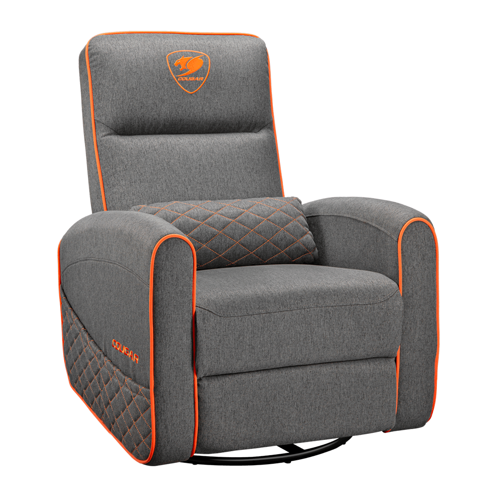 Sofá Gamer Cougar Fidom / Hasta 150kg / Gris/Naranja / 3MFDFGRO.0001 ...