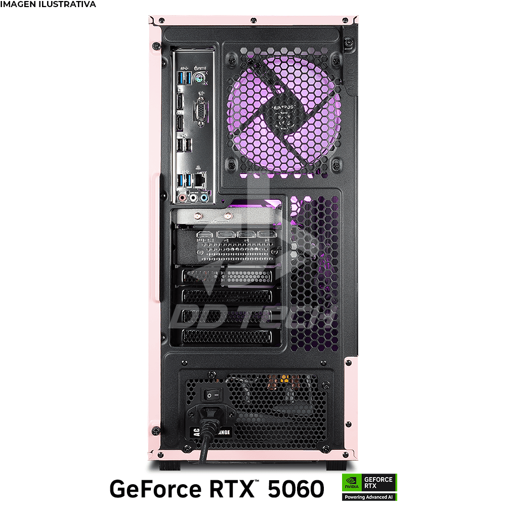 Computadora PRIDE GAMING MUNFROST PINK / GeForce RTX 5060 / AMD Ryzen 5 ...