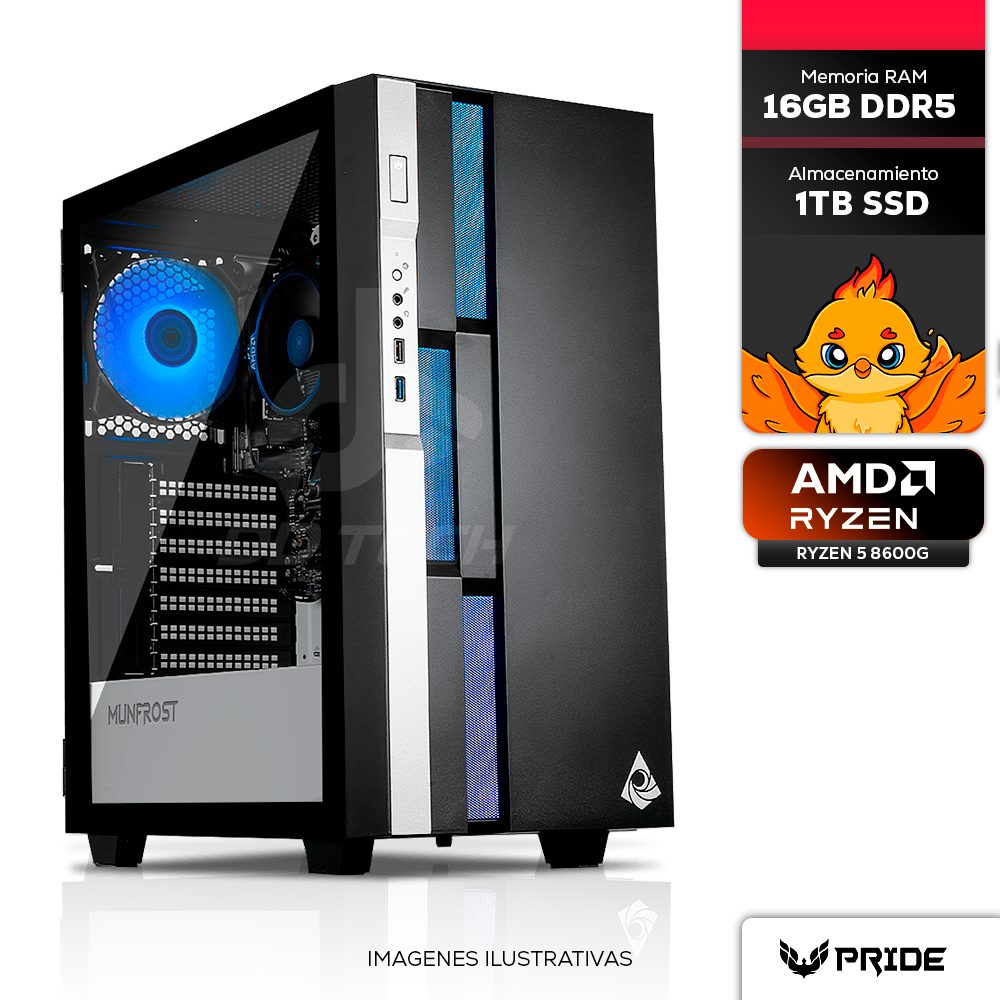 Computadora PRIDE GAMING SALAMANDER / AMD RADEON GRAPHICS / AMD Ryzen 5 ...