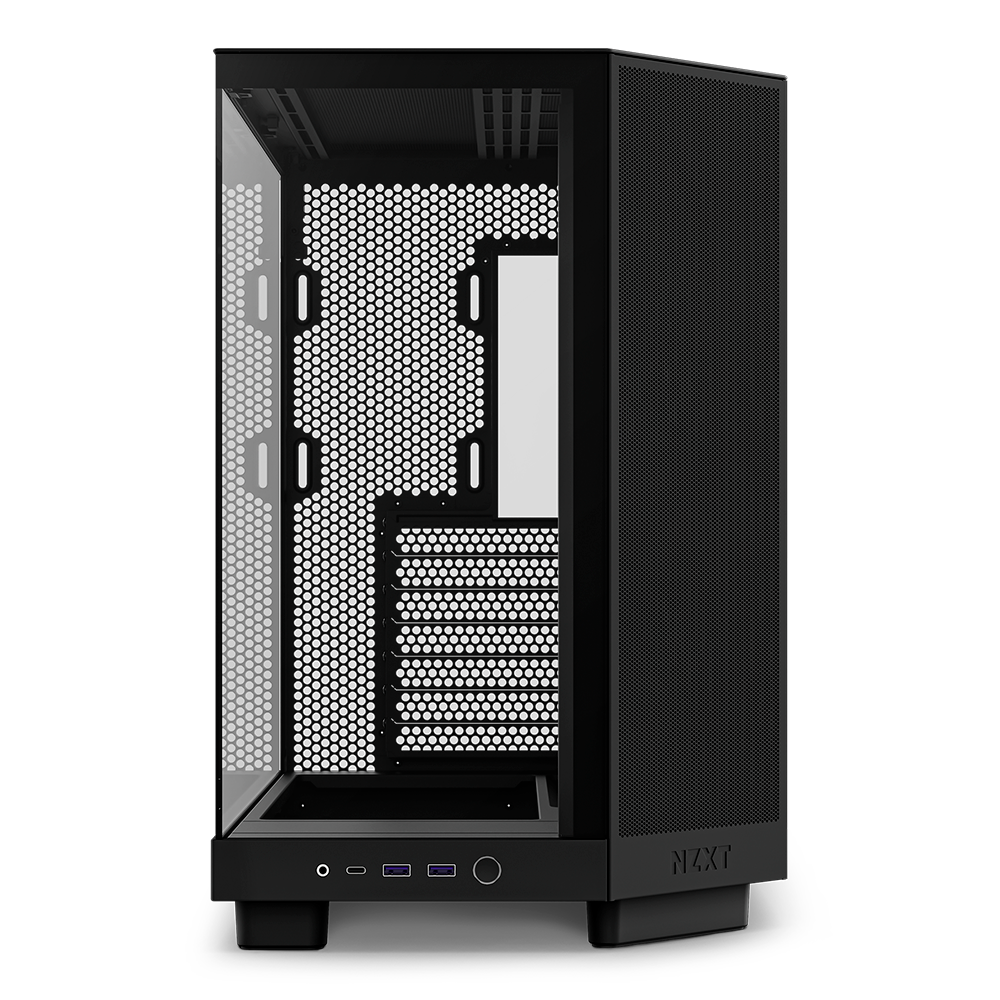 Bundle Gabinete NZXT H6 FLOW BLACK / Cristal Templado / Mini-ITX ...