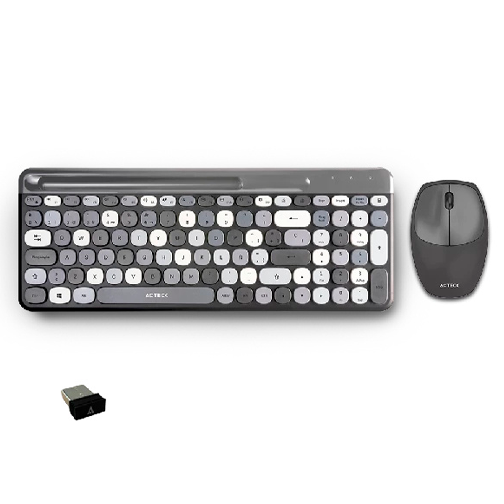 Kit de Teclado y Mouse Acteck Creator Chic Colors MK470 / Inalámbrico ...