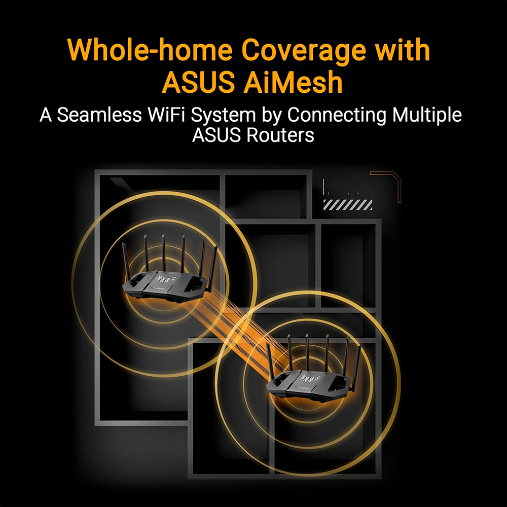 Router ASUS TUF Gaming BE9400 / WiFi 7 Triple Banda / Gaming Router / 2 ...