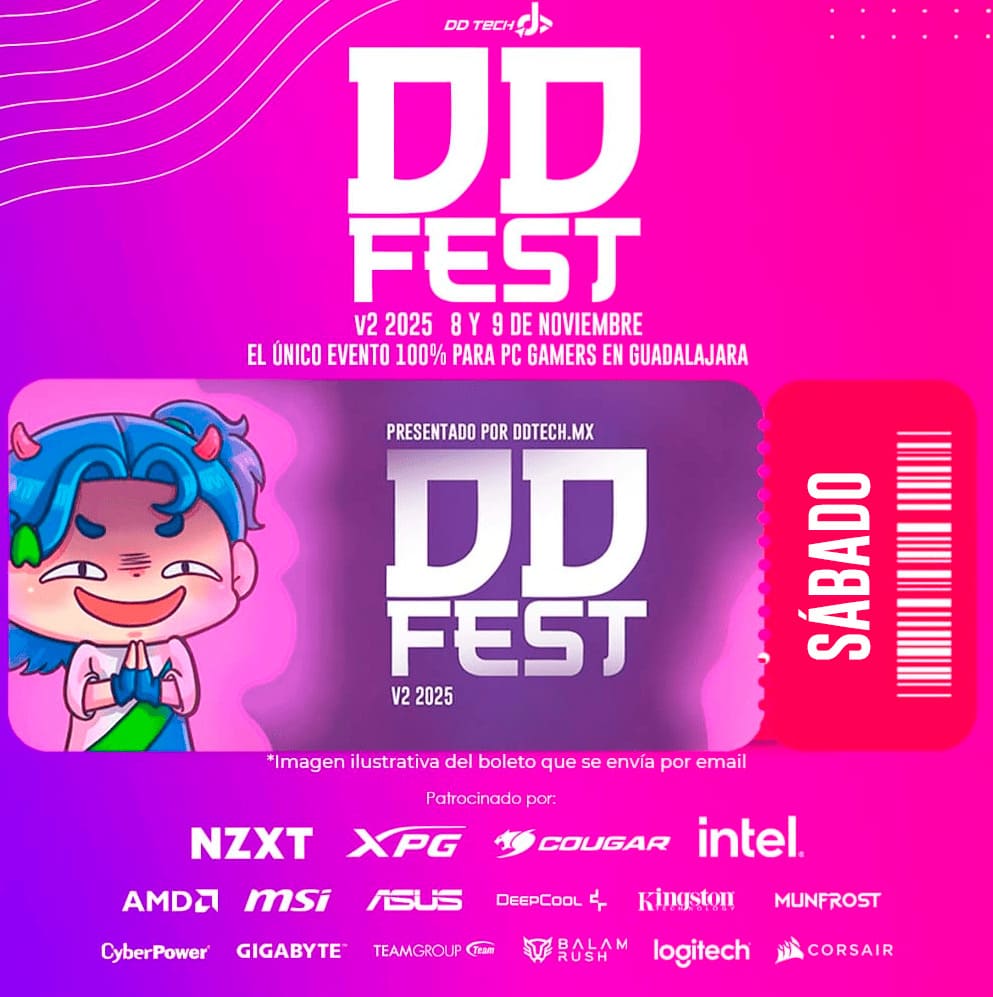 Sabado 08 de Noviembre pase de acceso al evento DDFEST de DDTECH Sabado 08 de Noviembre - Compra ...