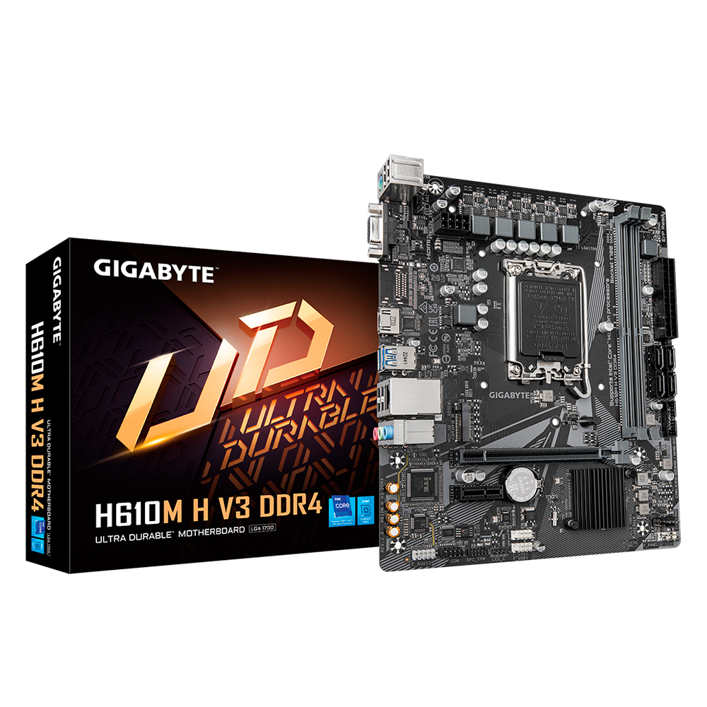 Tarjeta Madre Gigabyte H610M H V3 / Micro-ATX / LGA1700 / Intel H610 Express / HDMI / Up to 64GB ...