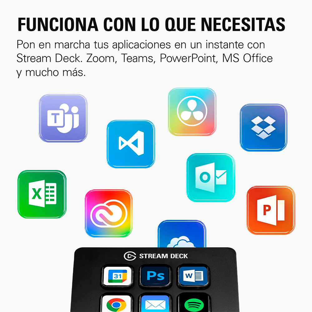 Stream Deck Mini Elgato / Controla Zoom, Teams, PowerPoint, MS Office ...