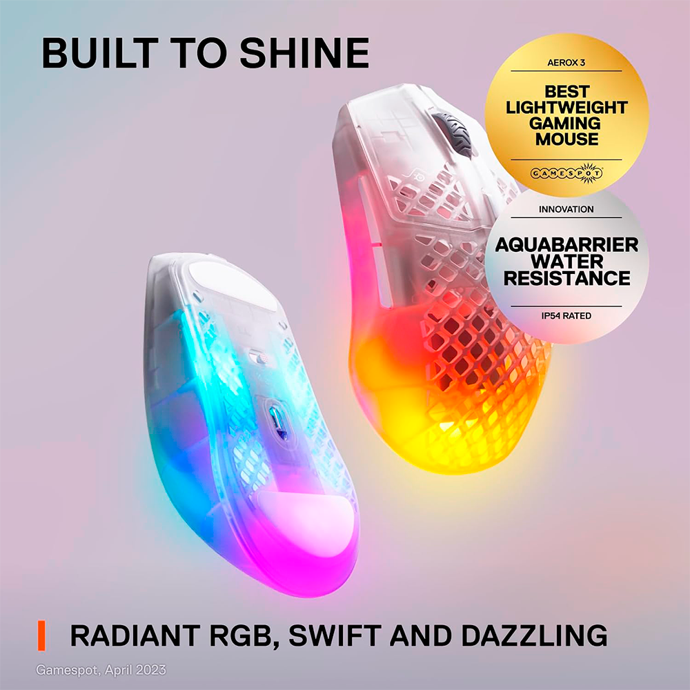 Mouse Gamer SteelSeries Aerox 3 Wireless Ghost / Inalámbrico / Sensor ...