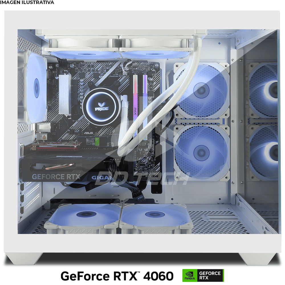Computadora PRIDE GAMING WHITE WOLF V4 / NVIDIA GeForce RTX 4060 / AMD ...