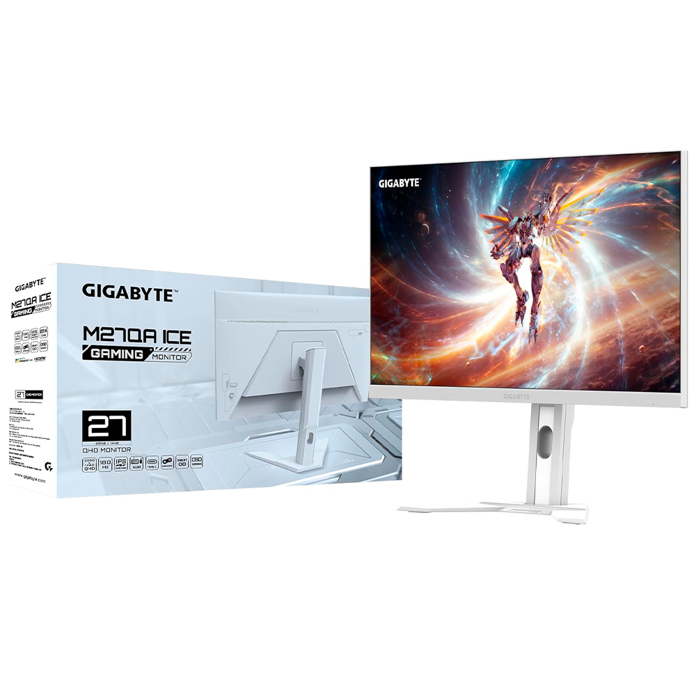 Monitor Gamer Gigabyte M27QA Ice 27 180Hz 1ms 2560x1440 QHD Monitor Gamer Gigabyte M27QA Ice 27 180Hz 1ms 2560x1440 QHD