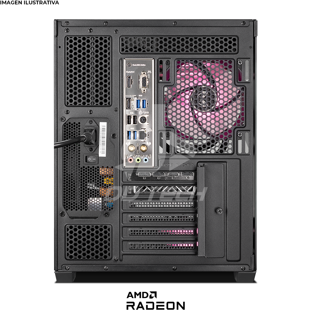 Computadora PRIDE GAMING VIPER V3 / RX 7600 / AMD RYZEN 7 5700X / 32GB ...