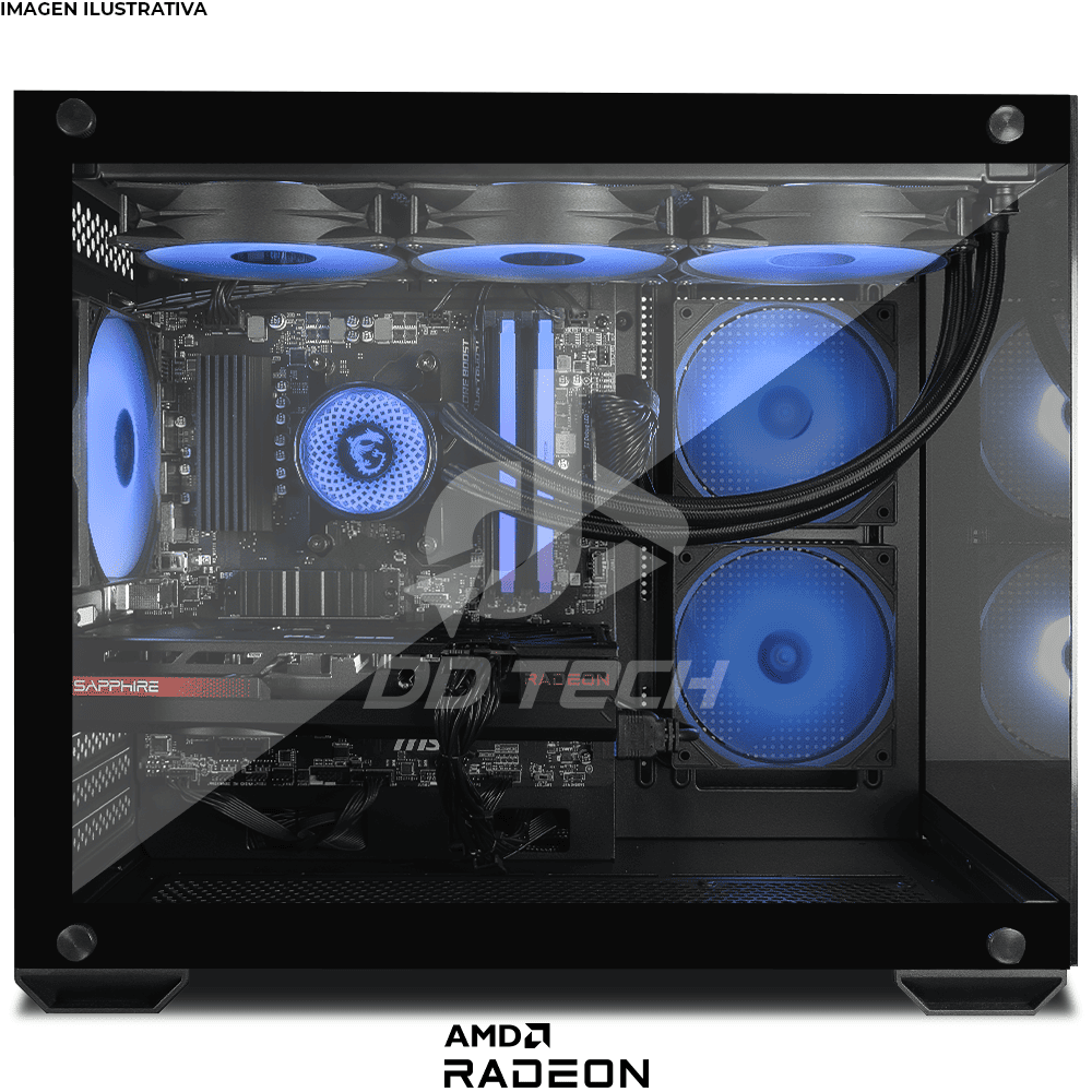 Computadora PRIDE GAMING SPIDER / AMD RADEON RX 7600 / AMD Ryzen 7 5700 / 32GB RAM / 1TB SSD M.2 ...