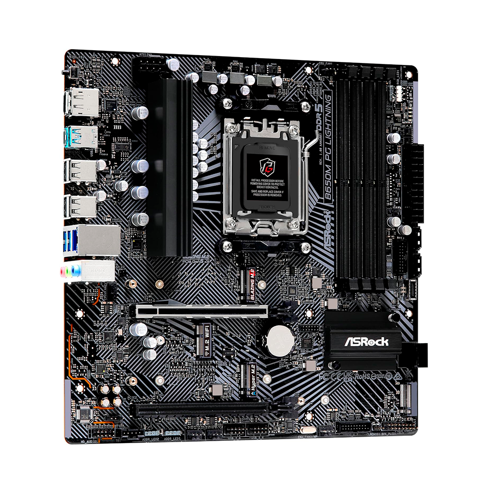 Tarjeta Madre ASROCK B650M PHANTOM GAMING / PG LIGHTNING / Micro ATX ...