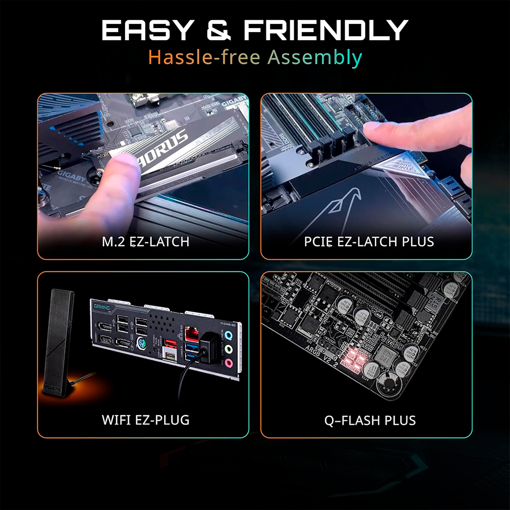 Tarjeta Madre Gigabyte B850 AORUS Elite WIFI7 ICE / AM5 / ATX / DDR5 ...