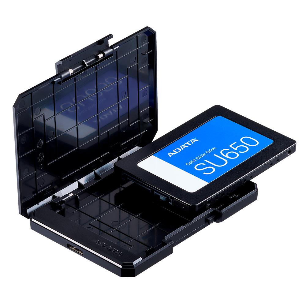 Enclosure Adata EC600 Negro / USB 3.2 / Sata 2.5" / Compatible con 2.5 ...