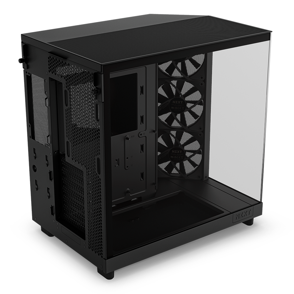 Bundle Gabinete NZXT H6 FLOW BLACK / Cristal Templado / Mini-ITX ...