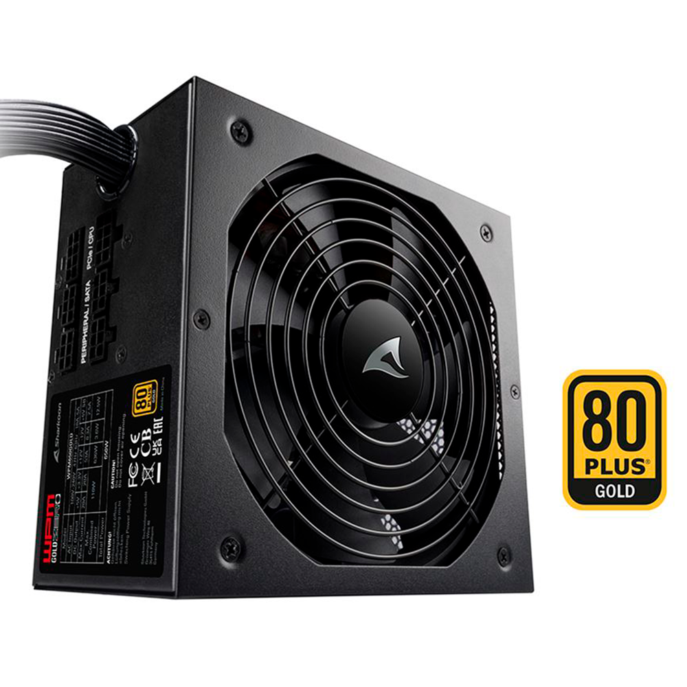 Fuente de Poder Sharkoon WPM Gold Zero 750W / 80+ Gold / ATX 2.3 / 750W / WPM GOLD ZERO 750W ...