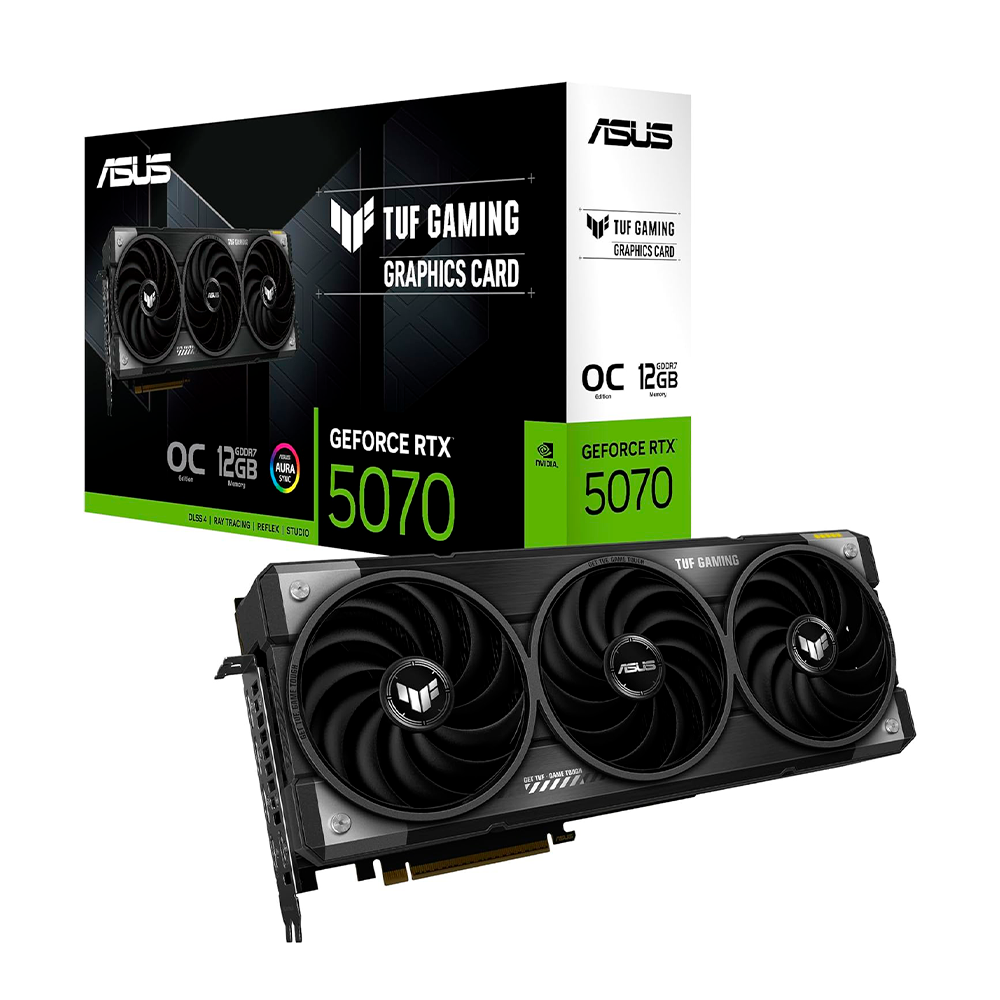Tarjeta de Video ASUS TUF NVIDIA GeForce RTX 5070 OC Edition / 12GB 192 ...
