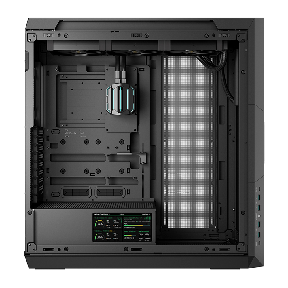 Gabinete DeepCool GENOME III / E-ATX/ATX/Micro-ATX/Mini-ITX / USB 3.0 ...