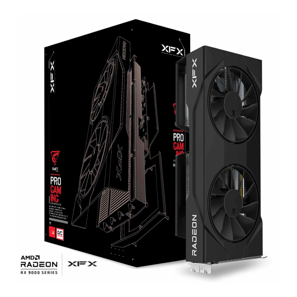 Tarjeta de Video XFX SWIFT RX 9060 XT OC GAMING / 16GB GDDR6 / 128-bit ...