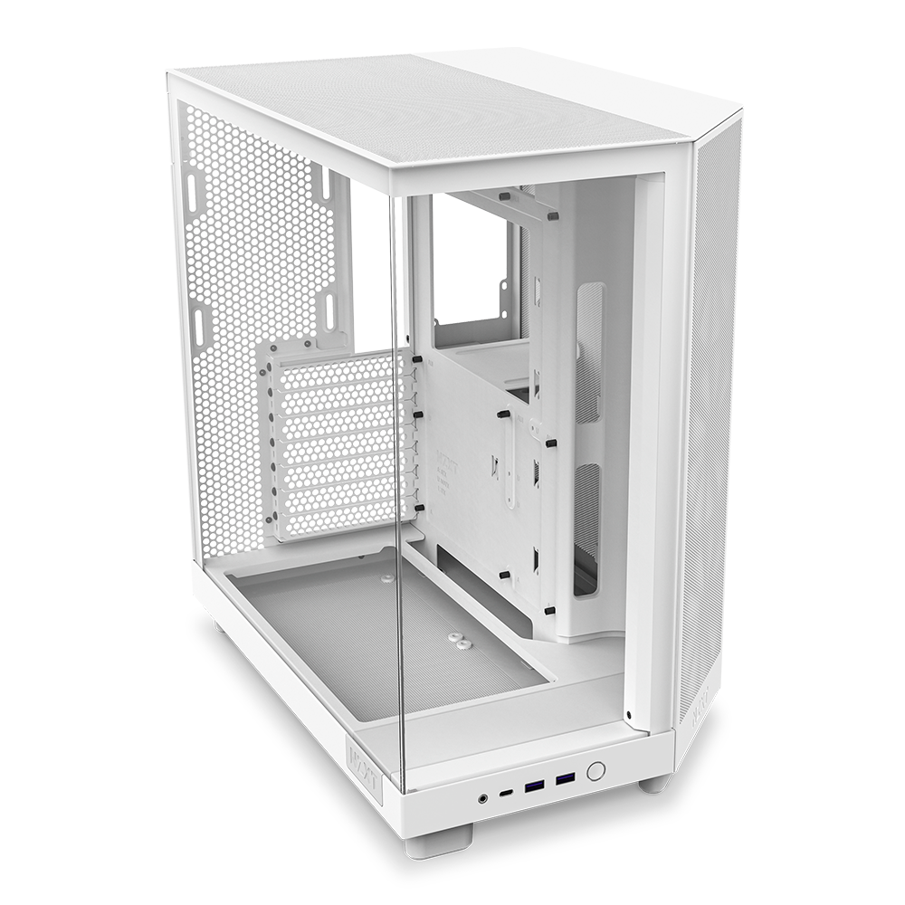 Bundle Gabinete NZXT H6 FLOW WHITE / Cristal Templado / Mini-ITX ...