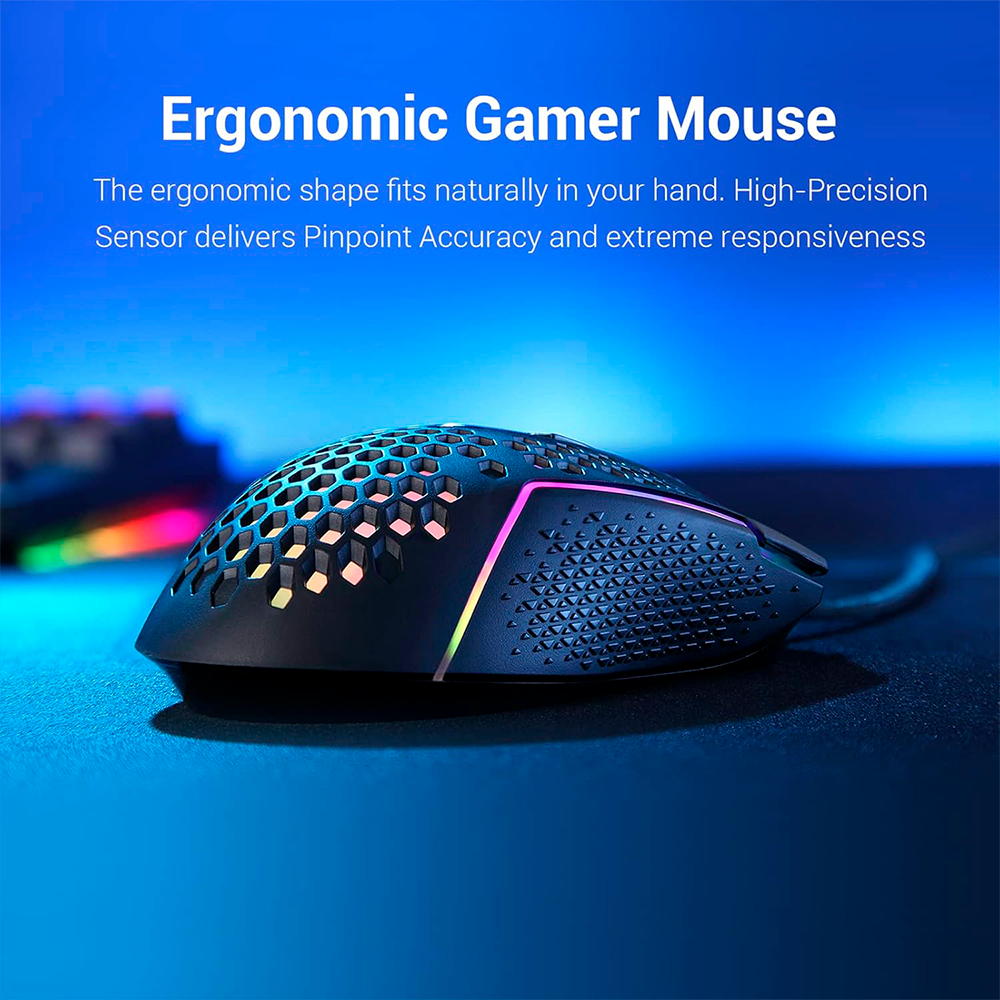 Mouse Gamer Redragon Reaping M987-K / Alámbrico / 12400 DPI / Ultra ...