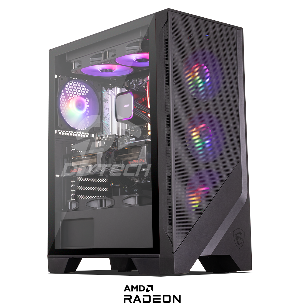 Computadora PRIDE MSI HYENA / AMD RADEON RX 9070 XT / AMD RYZEN 5 9600X ...