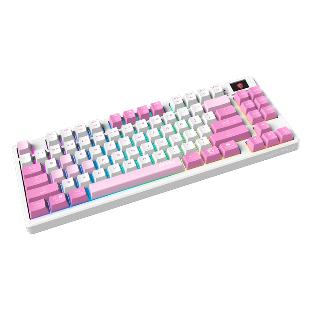 Teclado Gamer MSI Forge GK600 TKL Wireless Violet / Inalámbrico / Switch Mechanical Linear / Dye ...