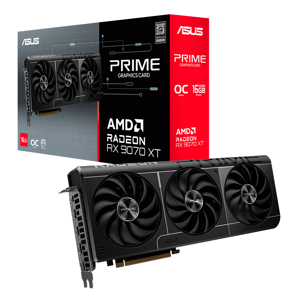 Tarjeta de Video ASUS PRIME RX 9070 XT OC Edition / AMD Radeon / 16GB ...