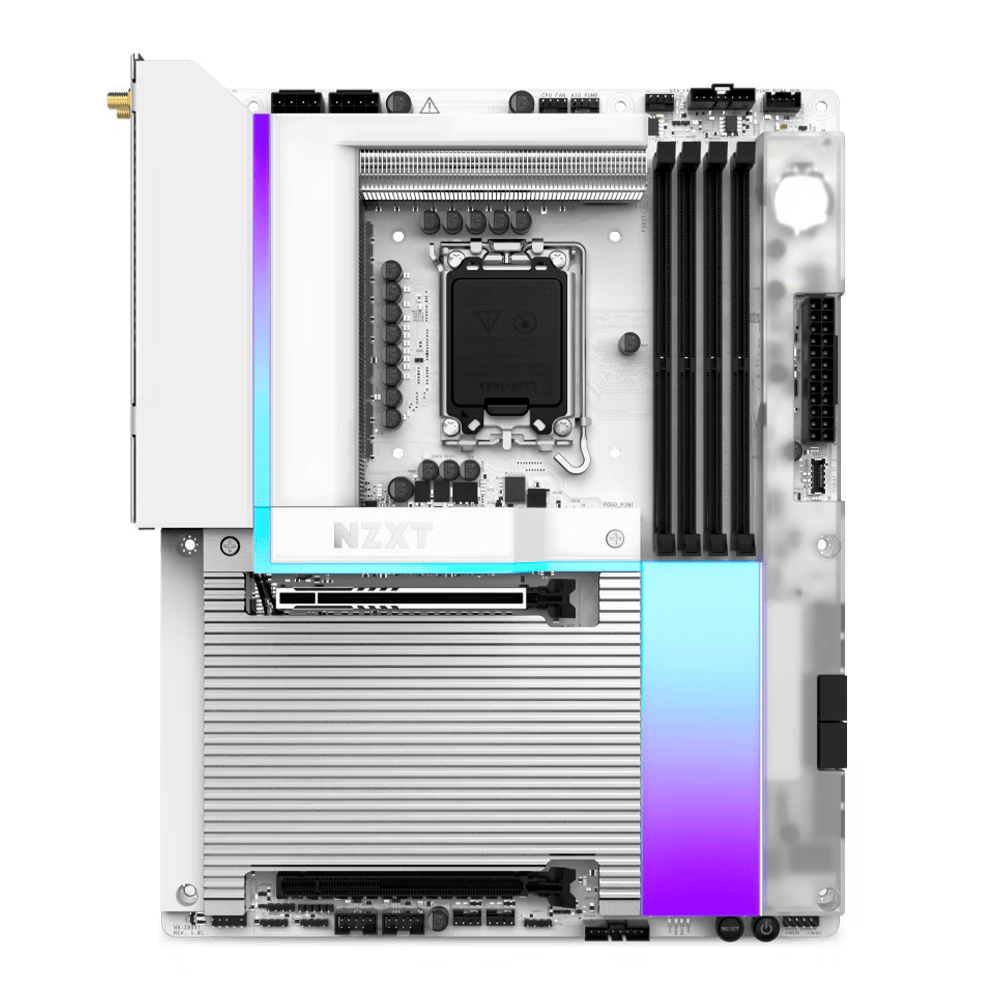 Tarjeta Madre NZXT N9 Z890 / N9-Z89XT-W1 / LGA1851 / ATX / Wi-Fi 7 / PCIe 5.0 / 1 PCIe 4.0 M.2 ...