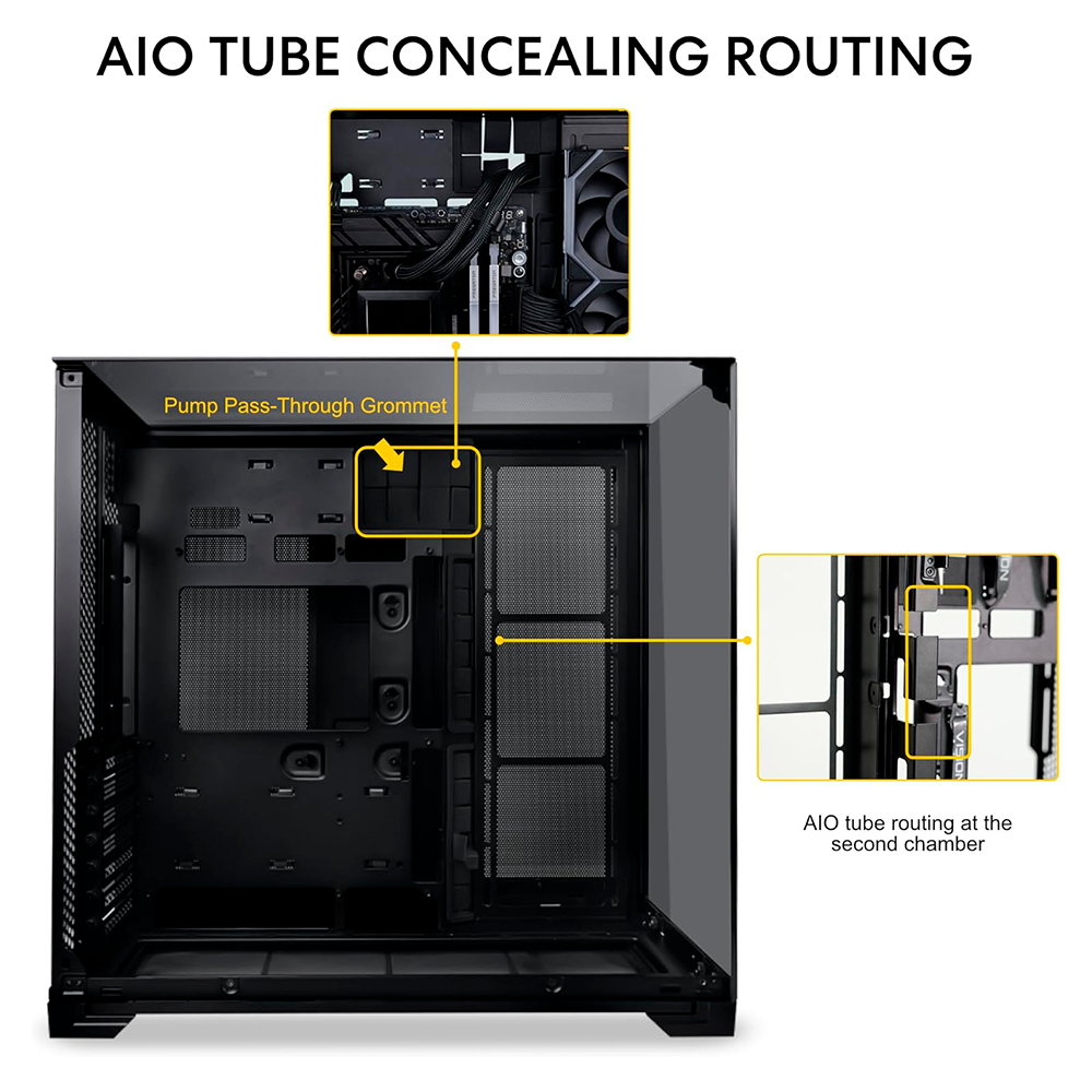 Gabinete LIAN LI 011 VISION COMPACT / E-ATX/ATX/Micro-ATX/Mini-ITX ...