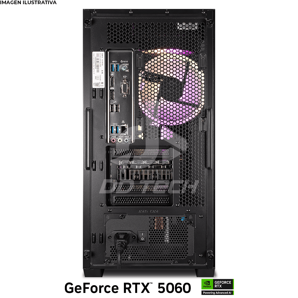 Computadora PRIDE GAMING PBA AROD / RTX 5060 / AMD RYZEN 5 5500 / 32GB ...