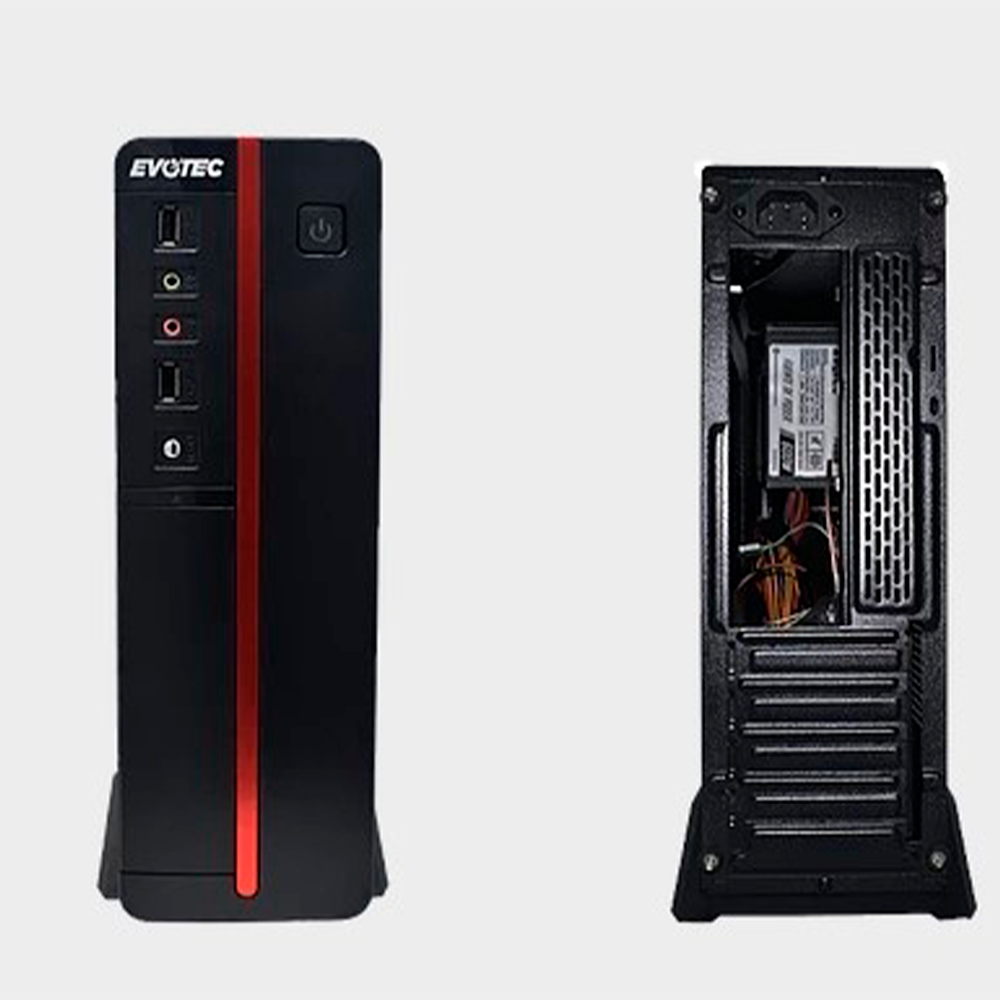 Gabinete Evotec EV-1011 / Micro-Tower, Micro-ATX / USB 2.0 / Con Fuente de 600W / Sin ...