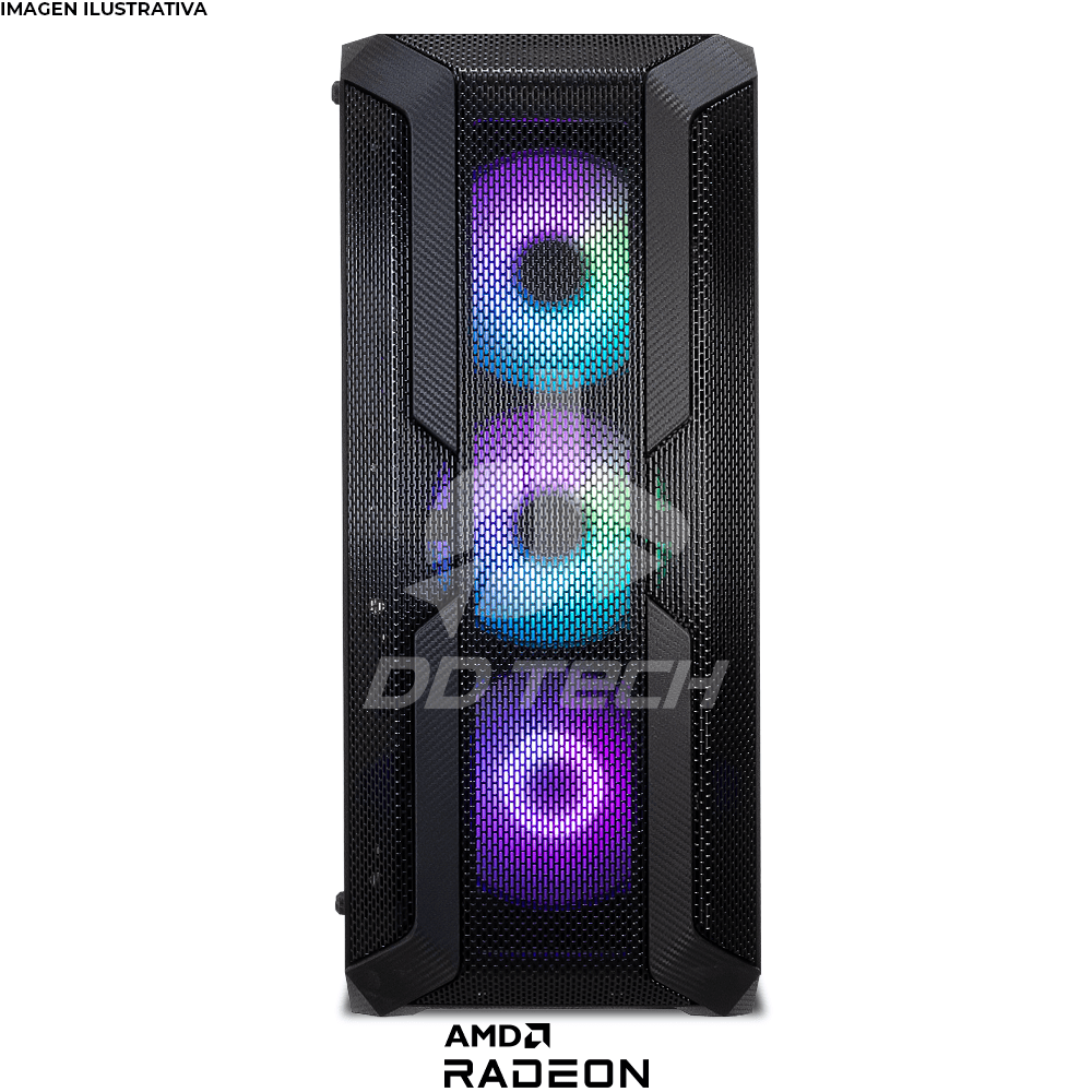 Computadora PRIDE GAMING ANTELOPE / AMD RADEON RX 7600 / AMD Ryzen 5 5500 / 32GB RAM / 1TB M.2 ...