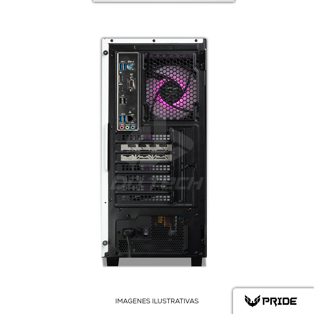 Computadora PRIDE GAMING FERRET V2/ AMD Ryzen 5 5500 / RX 6600 8GB ...