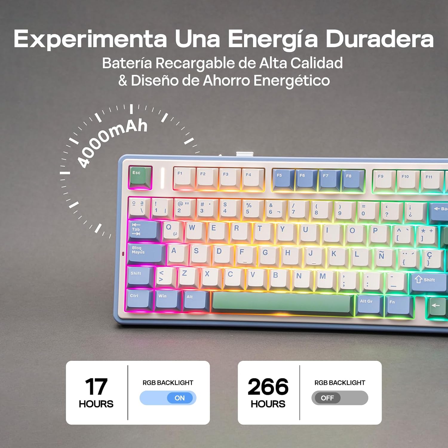Teclado Mecánico AULA F75 / Mecánico / 75% / Hot Swap / RGB / Cedar ...