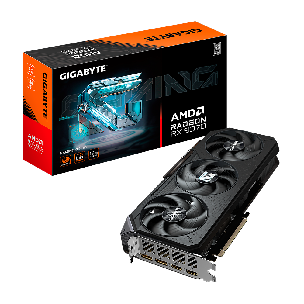 Tarjeta de Video GIGABYTE GAMING RX 9070 OC Edition / AMD Radeon / 16GB / 256-bit GDDR6 / PCI ...