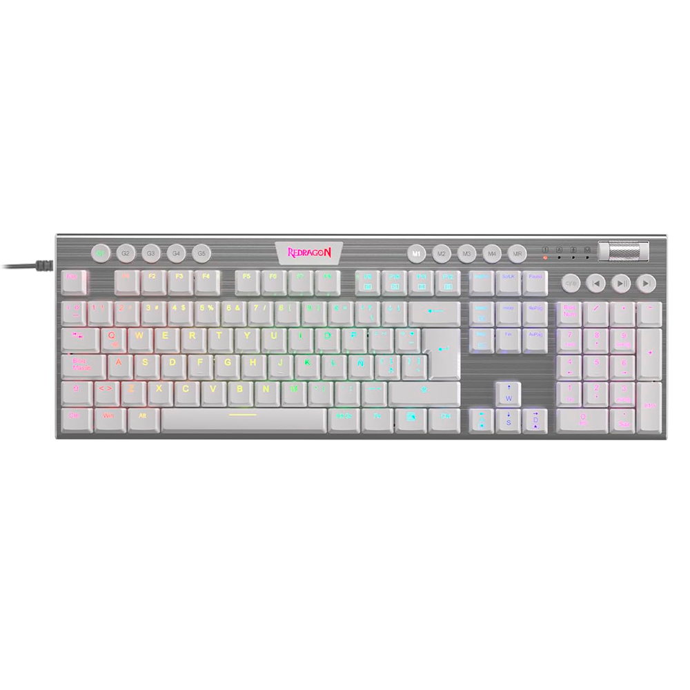 Teclado Gamer Redragon K619 Horus RGB / Alámbrico / Teclas de perfil ...