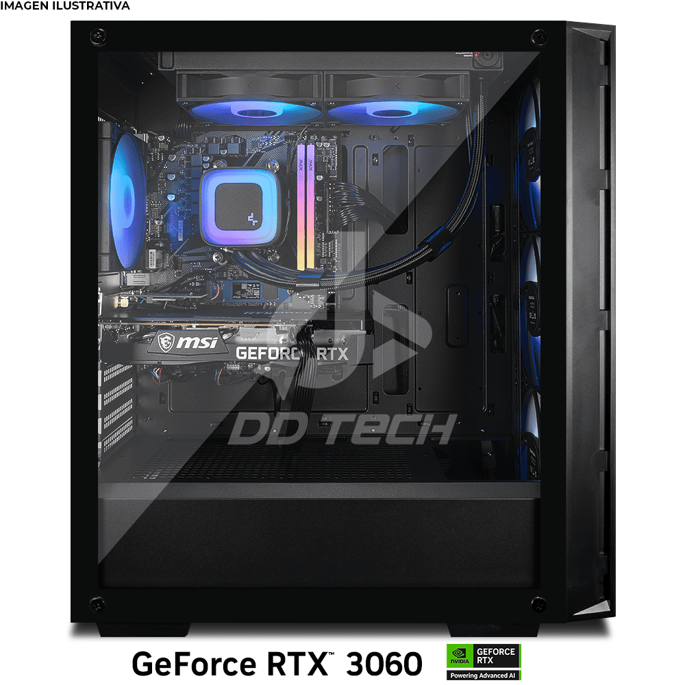Computadora PRIDE GAMING FERRET PRO / AMD Ryzen 5 5500 / RTX 3060 12GB ...